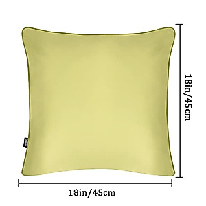Coddsmz Pack of 6 Decorative Christmas Pillow Cover DIY Outdoor Waterproof Pillow Covers Decorative Garden Cushion Cover Throw Pillowcase for Patio Tent Balcony Couch Sofa (Khaki, 18x18in/45x45cm)