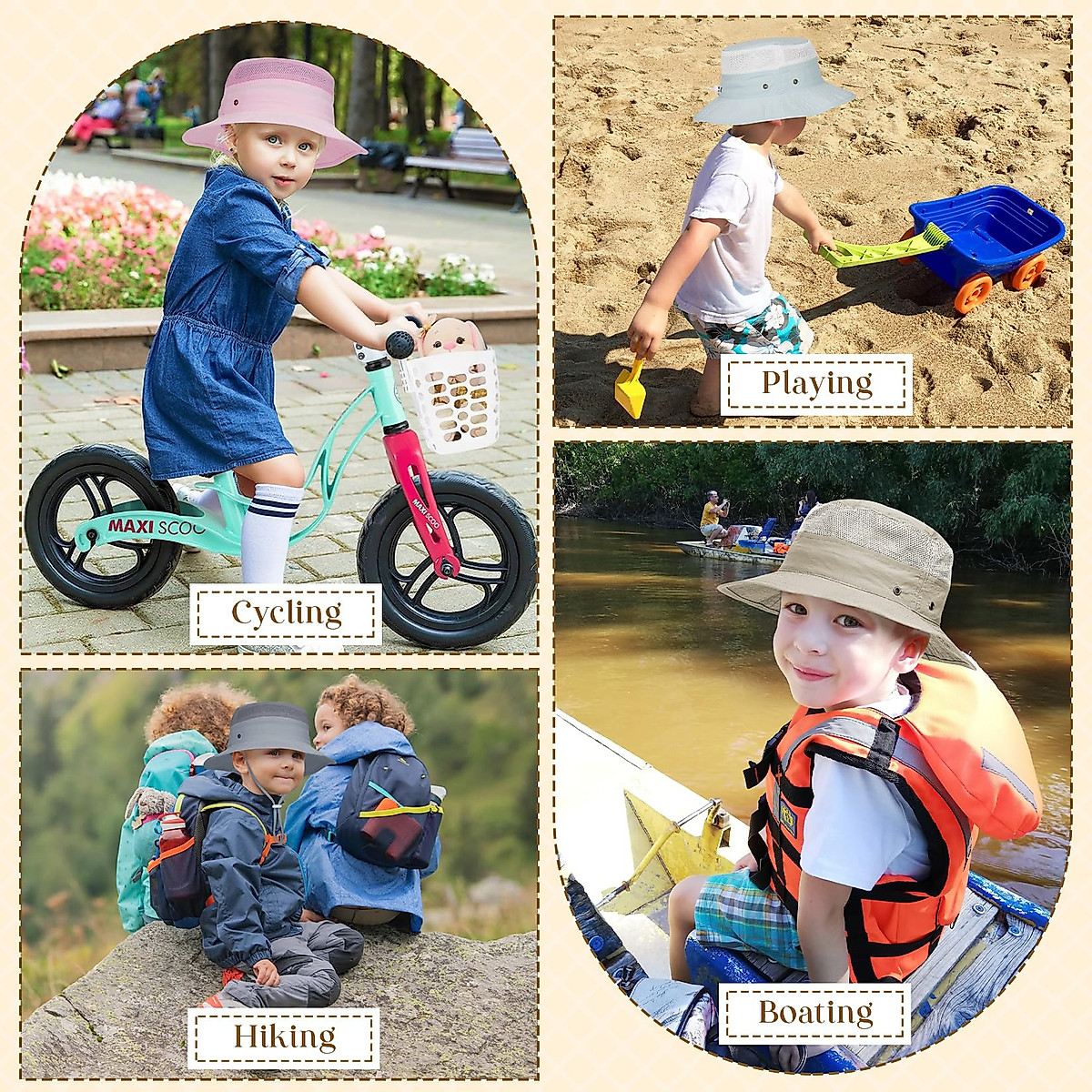 Century Star Baby Sun Hats Summer Beach Hats for Kids UPF 50+ Outdoor Wide Brim Sun Protection Hat Toddler Bucket Cap Blue 0-12 Months