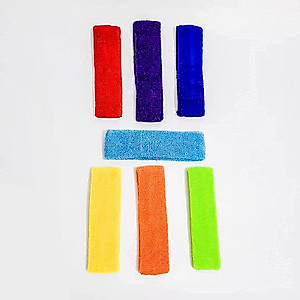 HLCM Cotton Sports Headband - 7 Colorful Sports Sweatbands, Men's Non-Slip Sweat Headbands, Girls' Yoga Headbands, Non-Slip Headbands for Running, Fitness, Gym Exercises