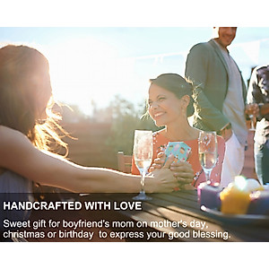 OFGOT7 Gift to My Boyfriend's mom Necklace, Sterling Silver CZ Necklace, Gift for Boyfriends Mom, Mothers Day Jewelry Christmas Gift