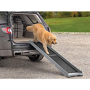 WeatherTech PetRamp, Folding Dog Ramp for Large Dogs to 300 Pounds, Traction Grip Ramps Universal for Car, SUV, Truck