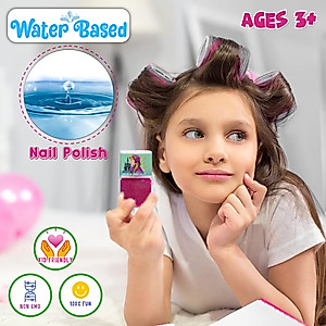 Disney Frozen - Townley Girl Fashion Chain Bag with Peel- Off Nail Polish, Eyeshadow, Hair Accessories, Hair Brush and More, with Rainbow Chain for Girls, Ages 3+