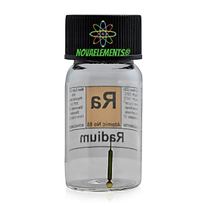 Radium Metal Element 88 Sample Ra Watch Hand, Check Source, Inside Labeled Glass Vial