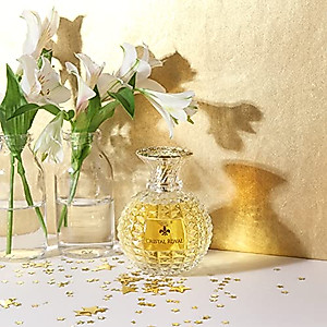 Marina de Bourbon Cristal Royal by Princesse Eau de Parfum Fragrance for Women - Opens with Pear, Blackcurrant and Bergamot - Blended with Jasmine - For Glamourous and Royal Ladies - 3.4 oz