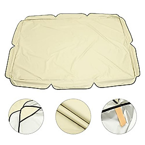 YARNOW Hammock Swing Rocking Chair Outdoor Outdoor Swing Canopy Cover for Park Patio Shade Swing Cover for Garden Poolside Balcony Backyard 76.64x49.12x5.89in Hammock Swing Rocking Chair Outdoor