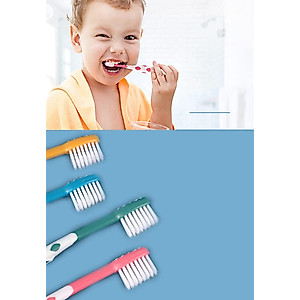 ESFOTO Toddler Toothbrush Age 2-4 Kids Toothbrushes Set Extra Soft Manual Childrens Toothbrush for Kids Boys Girls Child 2-5 Years 4 Pack
