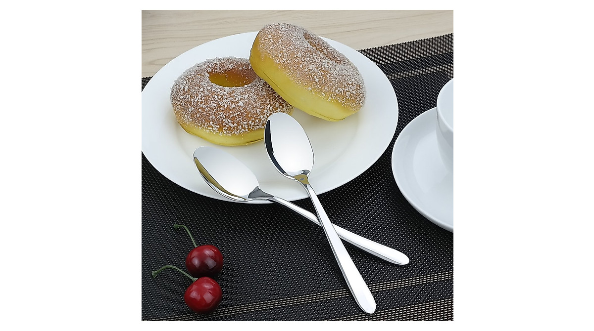 Kekow 12-Piece Stainless Steel Dessert Spoons - Durable & Elegant