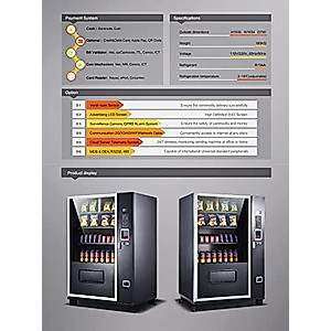 EPEX Combo Vending Machine with Dual Zone Temp Control - Small Snack & Cold Drink