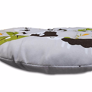 twoworld Baby High Chair Seat Cushion Liner Mat Pad Cover Resistant and High Chair Straps (5 Point Harness) 1 Suit (Grey Sheep)