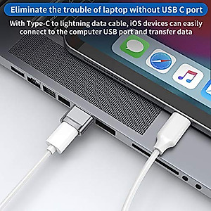 USB C Female to USB Male Adapter (4-Pack),Type C to USB A Charger Converter for iPhone 14 Plus 13 12 11 Pro Max,Samsung Galaxy S23 S22 S21 S20 Ultra,Apple iWatch Watch Series 7 8 SE,AirPods iPad Air