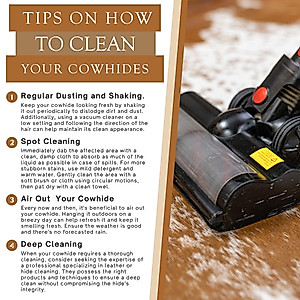 Sunshine Cowhides 100% Genuine Salt and Pepper Cowhide Rug - Modern Style Animal Skin Rug & Floor Carpet for Living Room, Bedroom, Kitchen & More - Large (6x6-7ft)