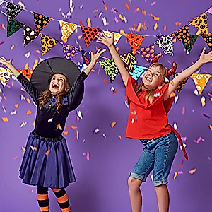 20 Pieces 10 x 10 Inch Halloween Fabric Quilting Bat Pumpkin Skull Print Patchwork Squares Craft Bundle Mixed Pattern Fabric Halloween Theme Decorative Fabric for DIY Halloween Decor (Chic Style)