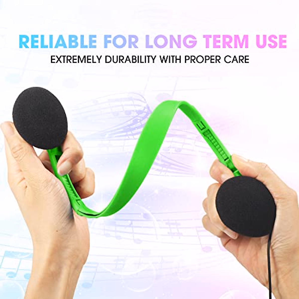 48 Pack Classroom Headphones Bulk Colorful Student Headphones Adjustable Headphone with 3.5 mm Plug Comfortable Library Headphone for Kid Adult School Classroom Museum Testing Airplane, 8 Colors