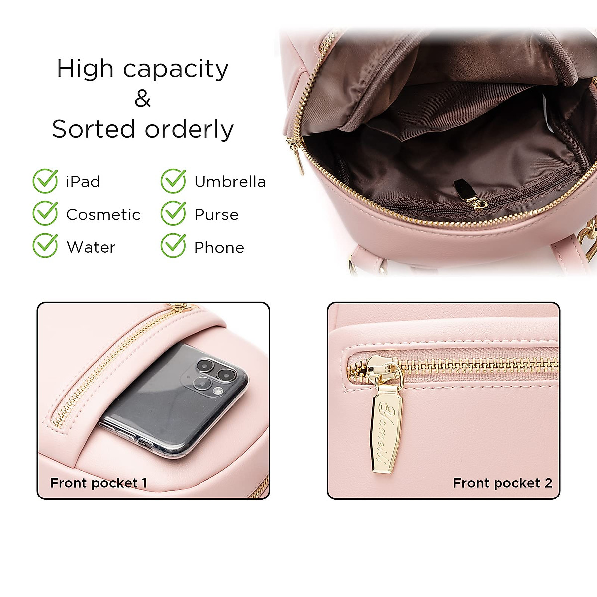 Mini Backpack Purse for Girls Teenager Cute Leather Backpack Women Small Shoulder Bag Handbags Blue