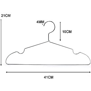 Aluminum Metal Hangers ,20 Pack Strong Heavy Duty Hanger for Shirt,Coat Suit,Lightweight Ultra Thin Space Saving Hangers
