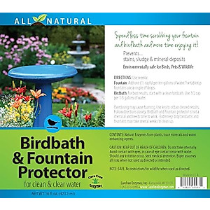 Birdbath & Fountain Protector 95566, 16 oz. for Clean and Clear Water, 16 Fl Oz (Pack of 1)