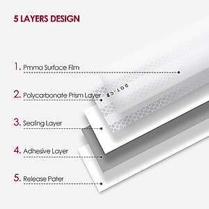 LEORAY Reflective Tapes 2" X 200 FT DOT-C2 Waterproof Silver Adhesive Reflector Tape for Trailer Cars Trucks Outdoor