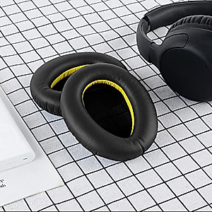 Geekria QuickFit Replacement Ear Pads for Sony WH-CH700N, WH-CH710N WH-CH720N Headphones Ear Cushions, Headset Earpads, Ear Cups Repair Parts (Black)