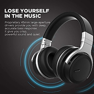 Generic Active Noise Reduction Bluetooth Headset, Headset Wireless Headset with Microphone, high Fidelity subwoofer Headset, Suitable for All Kinds of Mobile Phones / Computers / Music Players