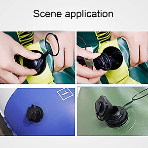 2Pcs Spitfire Tube Valve Replacement, Kayak Intex Inflatable Boat Replacement 0ne-Way Inflation Boat Spiral Air Plugs for Inflatable Raft Boat Kayak Intex Kayak Replacement Parts
