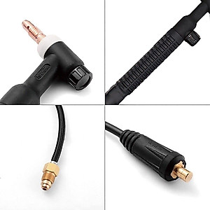 HITBOX TIG Welding Torch WP26V 4M Welder Torch 140A 150-Amp Air Cooled SR-26V TIG Welder Gun with Europe Plug for Lift TIG Lift ARC