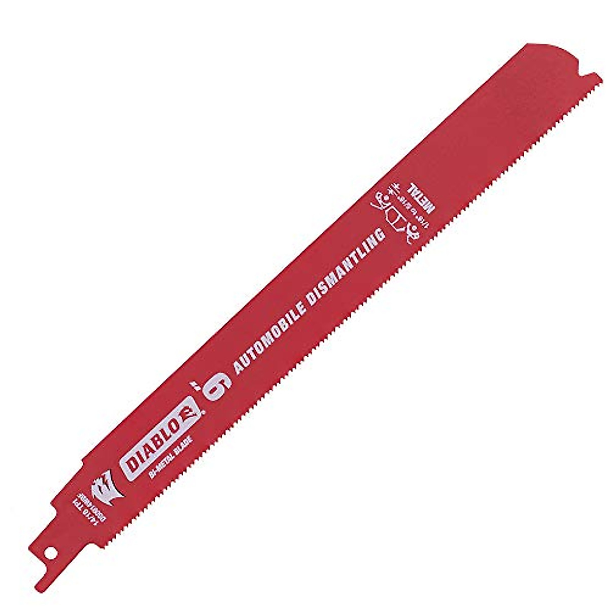 25 Pack 9 inch 14/18 TPI Diablo Steel Demon Bi-Metal Auto Dismantling Reciprocating Saw Blades for 1/16-5/16 Medium Metals