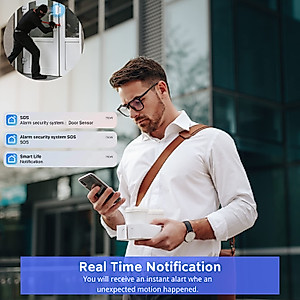 SKK Home Security System (2nd Gen), 9-Piece Wireless Alarm System Kit, Compatible with Alexa, DIY No Monthly Fee, for House Apartment Office