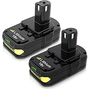 3000mAh 18V P102 P108 Li-ion Replacement Battery for Ryobi 18 Volt Battery Lithium-ion Plus Battery Max P102 P108 P103 P105 P107 P109 P104 Compatible with Ryobi 18Volt Power Cordless Tools (2 PACK)