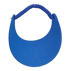 Otto Caps Fabric Foam Sun String Visor, Royal