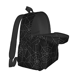 SDERDZSE Halloween Bats Goth Backpack Casual Large Capacity Daypack Lightweight Travel Backpack For Men Women