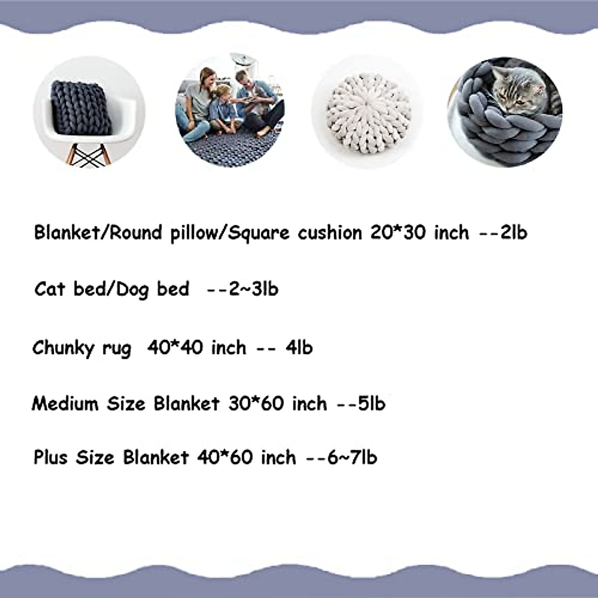 Chunky Yarn for Arm Knitting - Super Soft Jumbo Cotton Yarn, Washable Braided Knot Throw Yarn，Bulky Giant Weight for Hand Knit Blanket DIY (Shell Pink, 0.55lb)