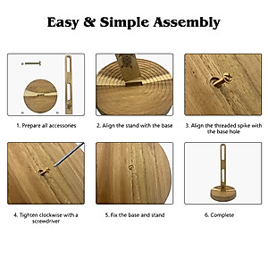 Moietin Paper Towel Holder &, Farmhouse Wooden Toilet Paper Holder Stand Fits Standard Jumbo Rolls, Dispenser for Kitchen Bathroom Organization Storage (Pomelo Color)