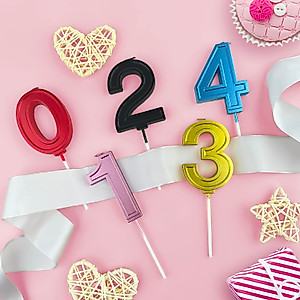 Black 30 Number Birthday Candle for Cake, 2.76 Inch Number Cake Candles for Wedding Anniversary Decoration Happy Birthday Party Celebration