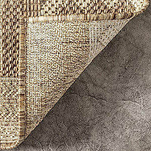nuLOOM Shawn Bold Diamond Indoor/Outdoor Area Rug, 5' x 8', Beige