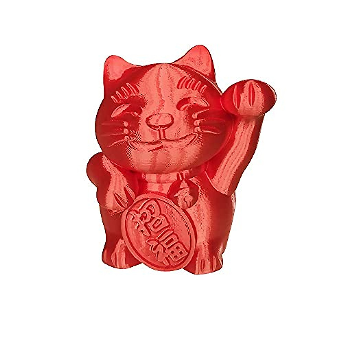 CC3D Silk Red PLA Filament 1.75 mm 1KG 3D Printer Filament Spool FDM 3D Printing Material Shiny Finish Silky PLA Glossy Metal Filament Metallic Red PLA