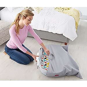 Fisher-Price Stow 'n Go Bassinet Windmill, portable baby cradle with soothing features for infants and newborns