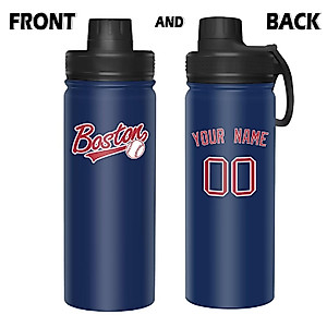 ANTKING Boston Tumbler Travel Mug Coffee Cup Custom Name Number for Men Women Youth Gifts