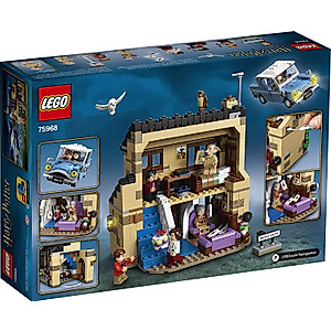 LEGO Harry Potter 4 Privet Drive 75968 House and Ford Anglia Flying Car Toy, Wizarding World Gifts for Kids, Girls & Boys with Harry Potter, Ron Weasley, Dursley Family, and Dobby Minifigures