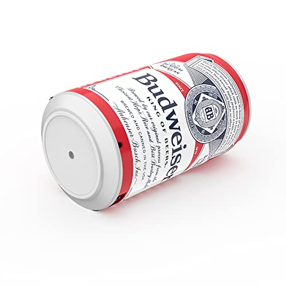 Budweiser Bluetooth Can Speaker Portable Wireless Audio Stereo Speaker Official Travel Music Player Outdoor Universal Music Box for All Devices Surround Sound System Red Bud