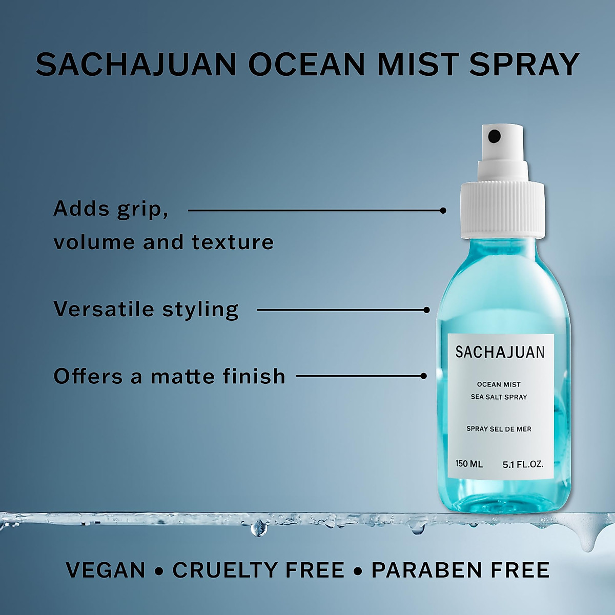 SachaJuan Ocean Mist Sea Salt Spray 150 ml / 5.1 oz