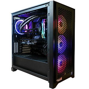 CPU Solutions GamerCore Gaming PC RTX 4060 Core i7 13700KF- 32GB DDR5 RAM, 1000GB SSD, Windows 11, RGB Tower (13700KF)