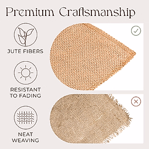 Designer Burlap Table Runner - For Farmhouse-Style Dining Room - Woven Jute Fabric Placemats or Centerpieces - Rustic Home Decor for Coffee, Tea, & Outdoor Tables - Long Roll, 12 Inches x 10 Yards