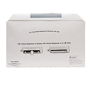 Pacific Blue Basic Disposable Toilet Seat Covers by GP PRO (Georgia-Pacific), 1/2 Fold, 47046, 250 Covers Per Pack, 20 Packs Per Case, White