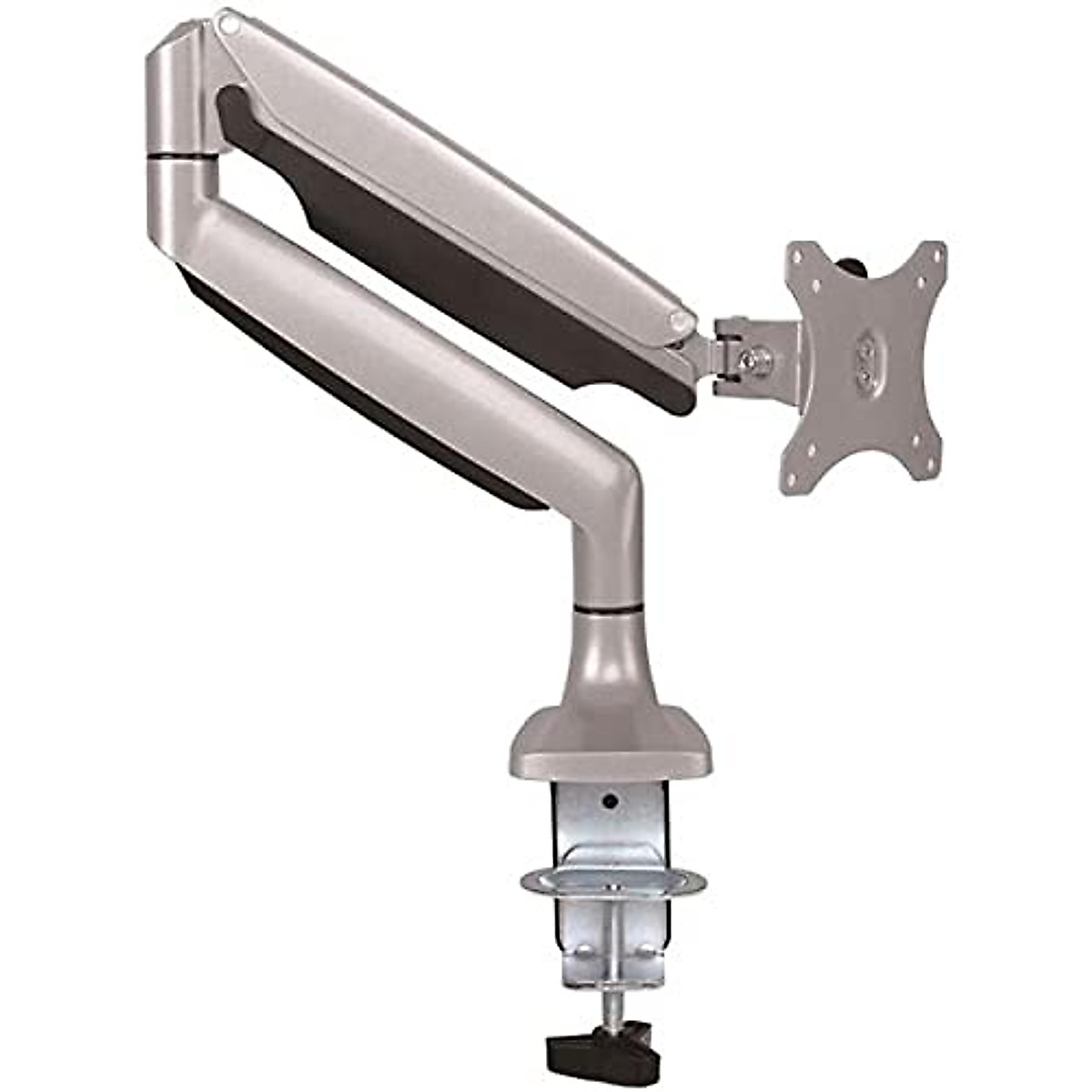 StarTech.com Desk Mount Monitor Arm - Full Motion Articulating - Monitors 12 to 34 Adjustable VESA Single Monitor Arm - Desk & Grommet Clamp -Silver (ARMPIVOTHD)