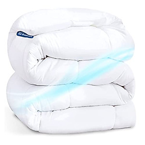 Lightweight Cooling Duvet Insert with AerFil Breathe™ Technology, Duvet Insert King, White King Comforter, Cooling Comforter for Hot Sleepers, Diamond Quilting Down Alternative Comforter (King)