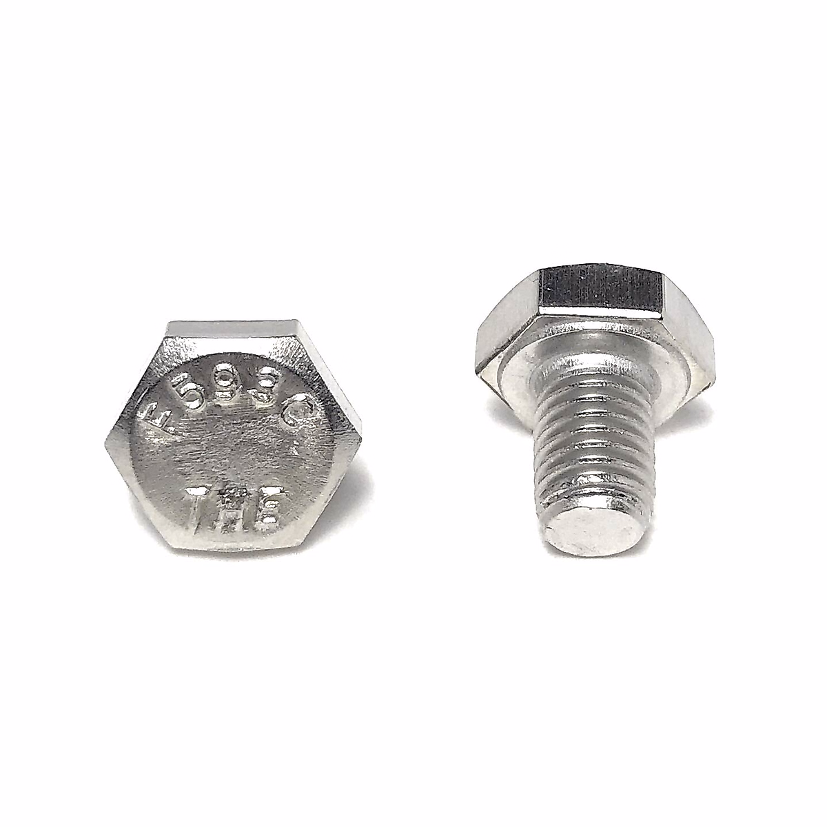 1/4-28x3/8 Stainless Steel Hex Cap Screws FT Hex Bolts 18-8 (UNF) FINE Thread - (25 pcs)