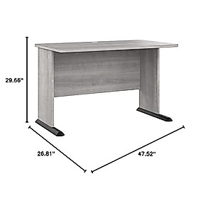 Bush Business Furniture Series A 72W Desk, 48W, Platinum Gray