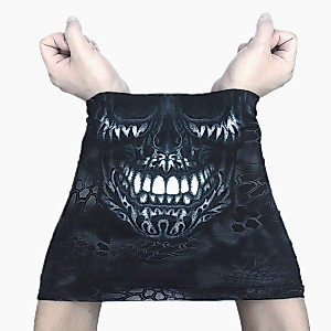 Seamless Neck Gaiter Shield Scarf Bandana Face Mask Seamless UV Protection for Motorcycle Cycling Riding Running Headbands