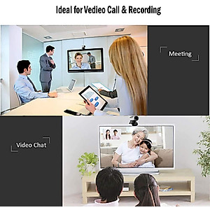 AUSDOM HD Webcam 1080P with Microphone, USB Desktop Laptop Web Camera 12.0MP, Auto Exposure, Pro Streaming Computer Camera for Laptop/Desktop/Skype/FaceTime/YouTube/Yahoo Messenger/Zoom