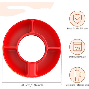 Compatible with Stanley 40 oz,Compatible with Stanley,Compatible with Stanley Cup,Snack Tray,Compatible with Stanley Accessories 40 oz,Silicone Snack Bowl,Compatible with Stanly Cup. (1)